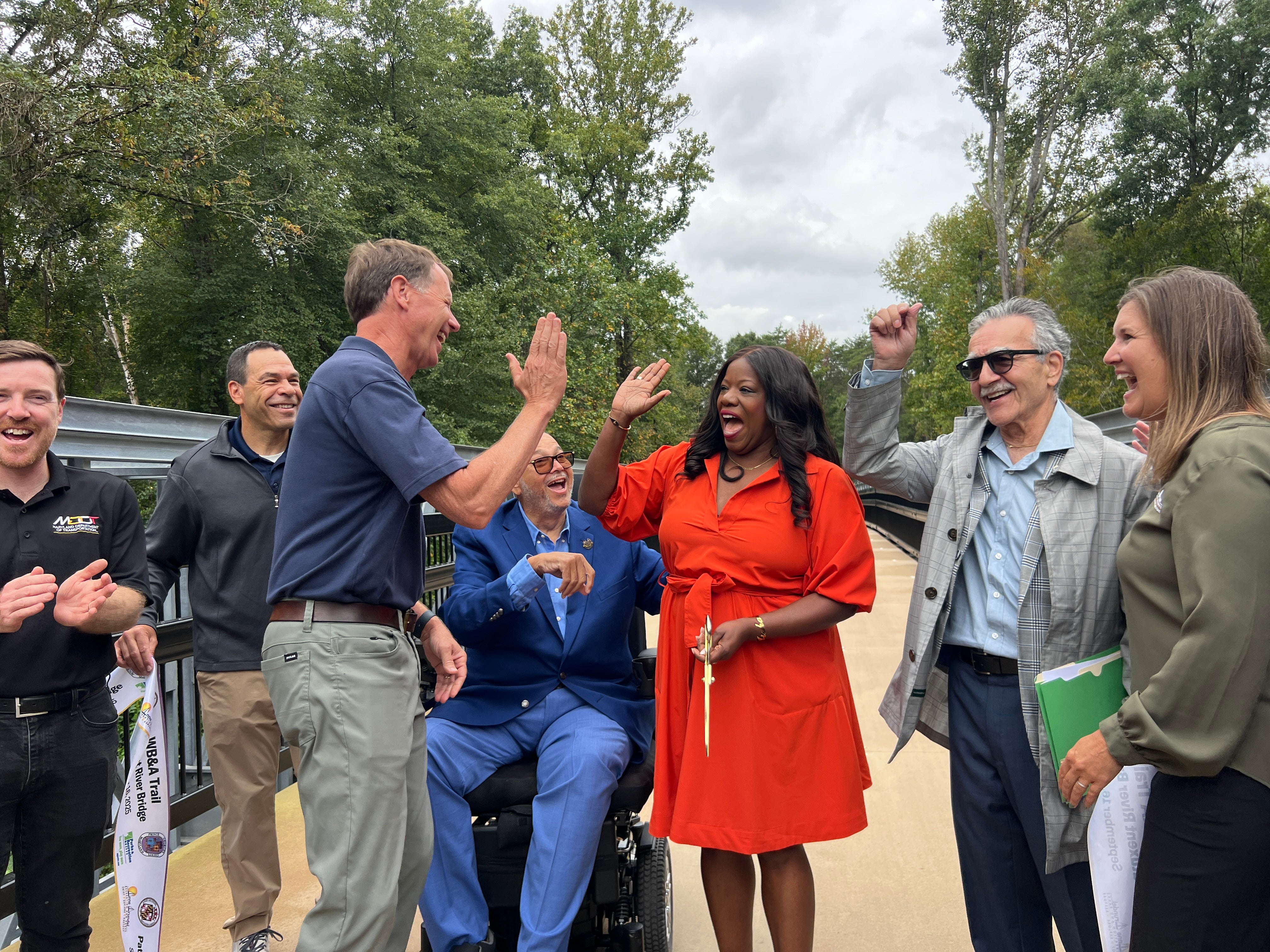 State, County Officials Cut Ribbon on WB&A Trail Patuxent River Bridge ...